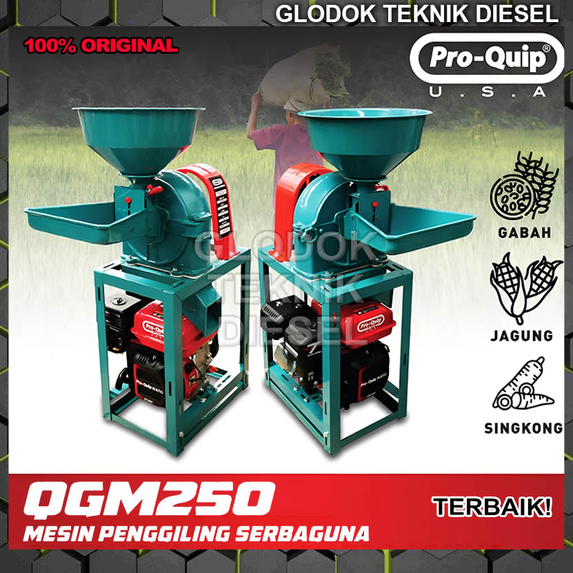 Jual Mesin Penggiling Giling Jagung Gabah Singkong Serbaguna QGM250 QGM ...