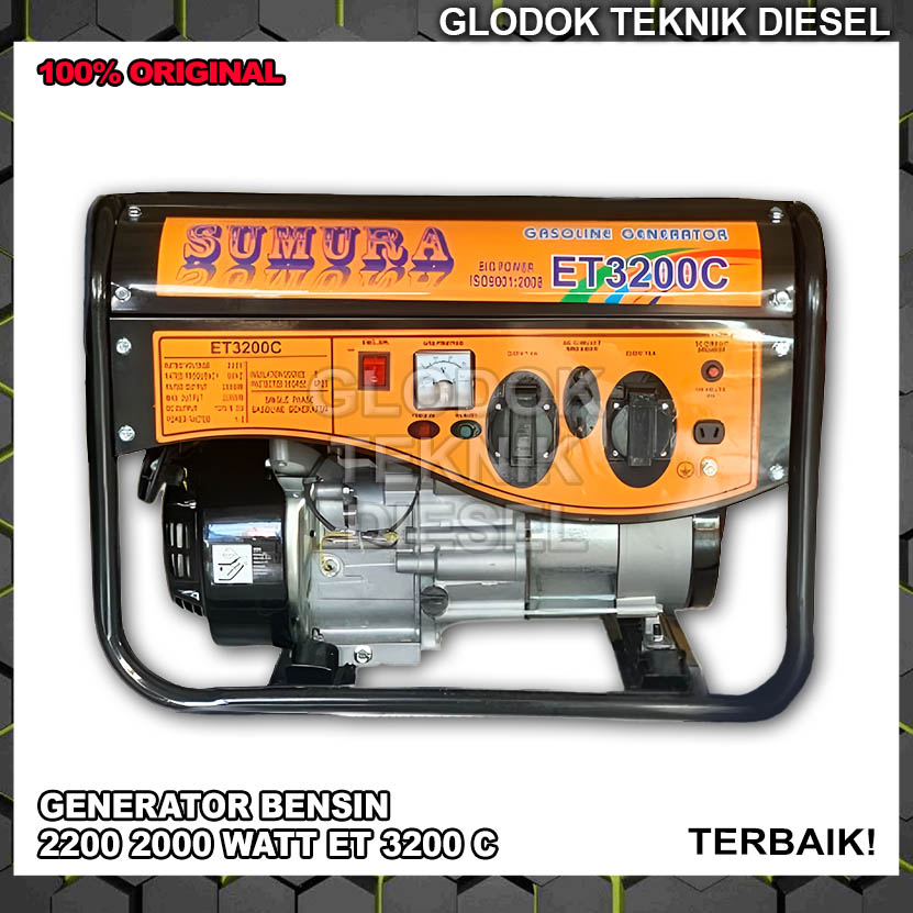 Jual Genset Generator Bensin 2200 2000 W Watt ET 3200 C ET3200C Sumura ... Jual Genset Generator Bensin 2200 2000 W Watt ET 3200 C ET3200C Sumura ...