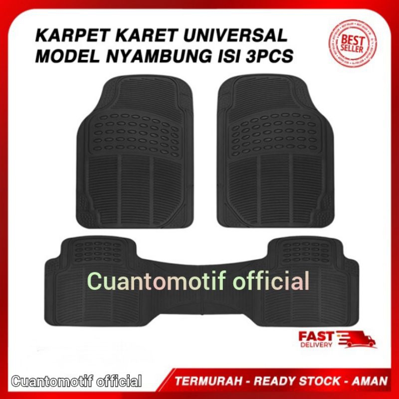 Jual (COD) KARPET ONE WAY MOBIL SUZUKI IGNIS KARET RUBBER PVC 3PCS ANTI ...