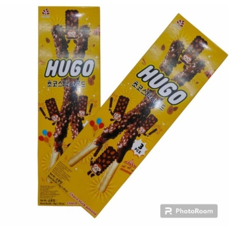 Jual HUGO Choco Stick Almond isi 3 pcs | Shopee Indonesia