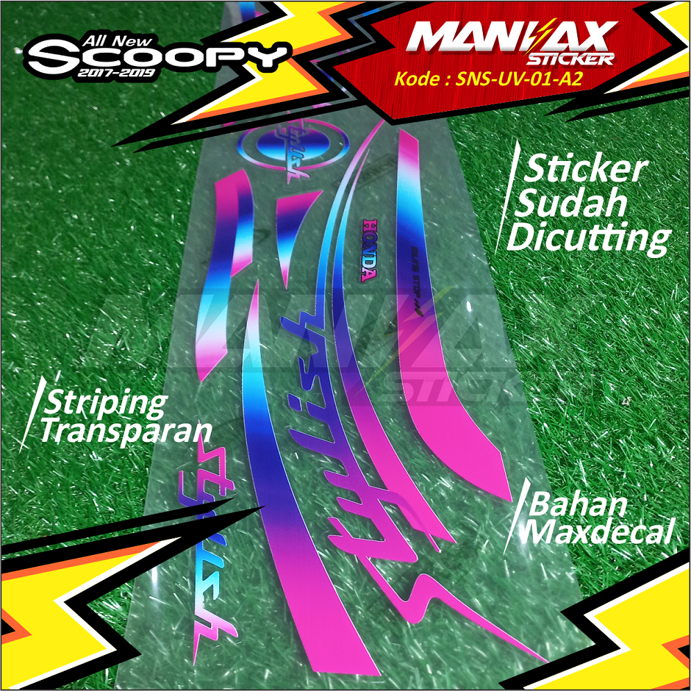 Jual STRIPING STIKER TRANSPARAN ALL NEW SCOOPY TAHUN 2017 2019 CUSTOM ...