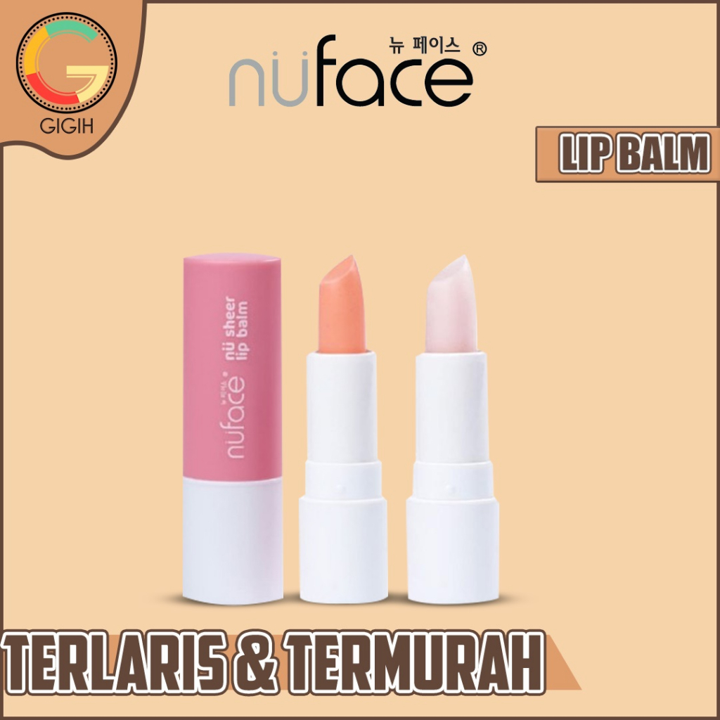 Jual NUFACE NU SHEER LIP BALM 3,5GR SERIES (PEACH GUM / PINK BERRY ...