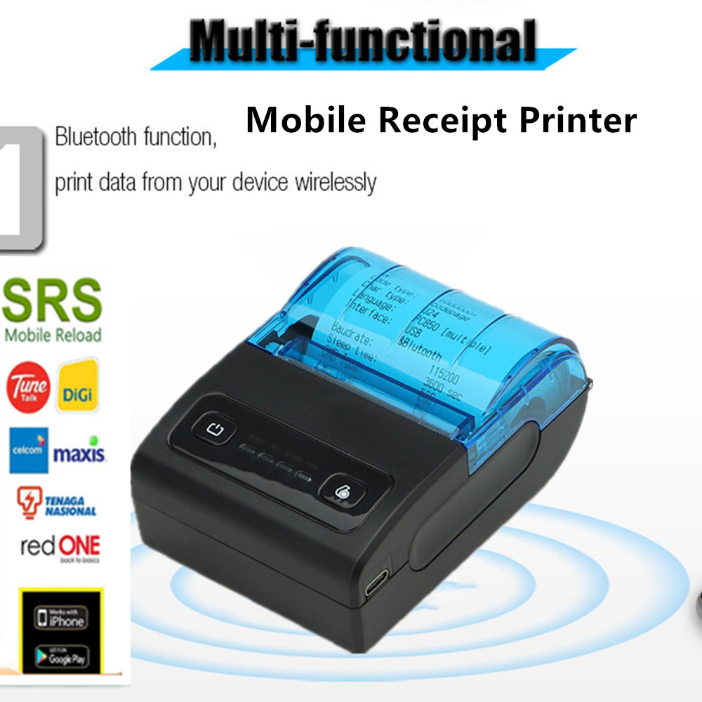 Jual MINI PRINTER BLUETOOTH MINI PORTABLE PRINTER THERMAL 58MM CETAK RESI NOTA STRUK PENJUALAN ...