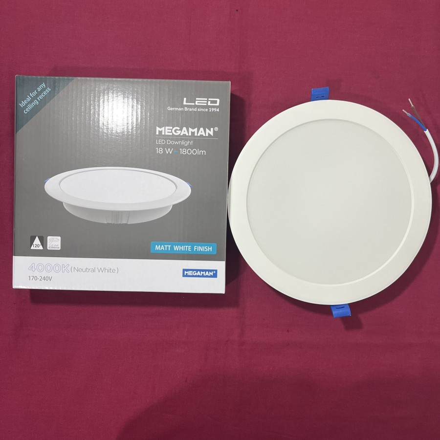 Jual Lampu DownLight Panel IB/Inbow 18W LED Bulat MEGAMAN | Shopee ...