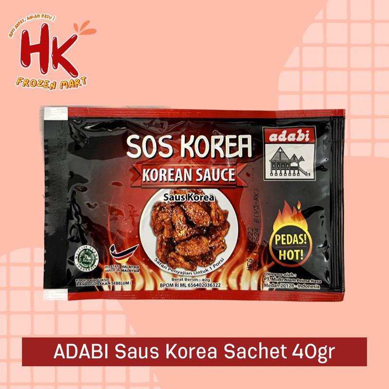 Jual Adabi Saus Korea 40gr sachet | sos korean spicy buldak samyang HK ...