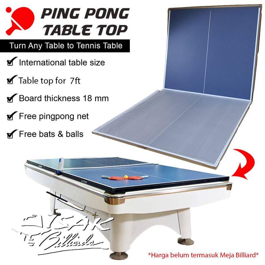 Jual Pingpong Table Top 7ft - Tutupan Meja Ping Pong Tennis Tenis Lipat Import | Shopee Indonesia