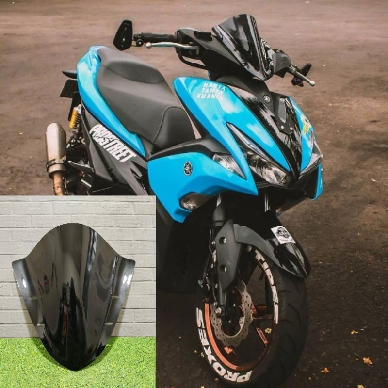 Jual Windshield variasi yamaha aerox visor yamaha aerox old new model ...