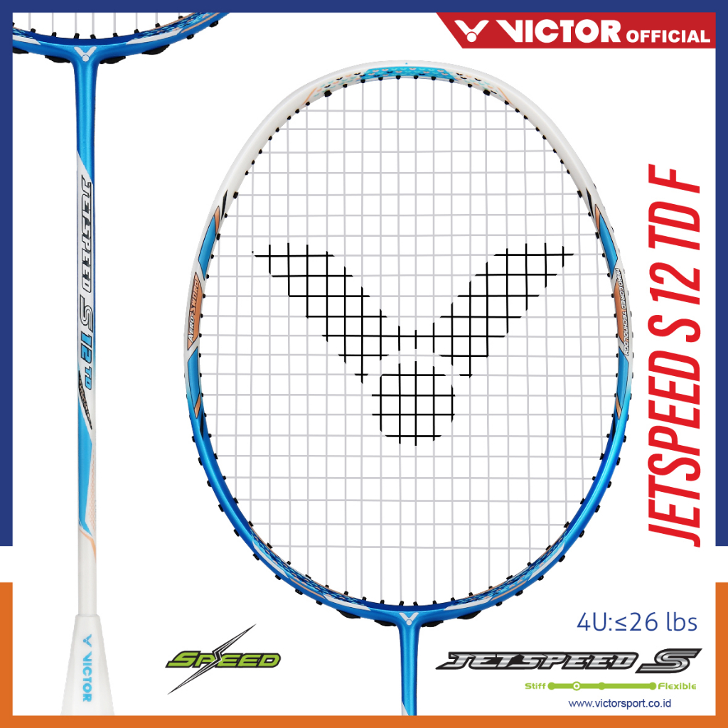 Jual VICTOR Raket Badminton Jetspeed S 12Td / Js-12 Td | Shopee Indonesia