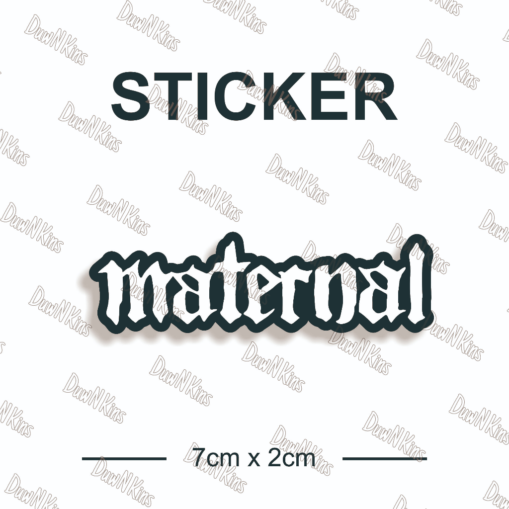 Jual Sticker Brand Maternal Text Script Kode XXMTRNL3 Stiker Tempel ...