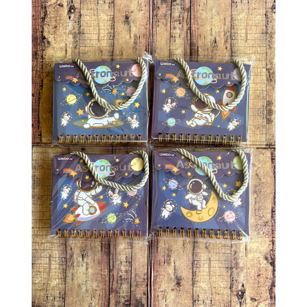 Jual Memopad Tali Astronout Spiral Bentuk Tas WB-95470 - Notebook Ring ...