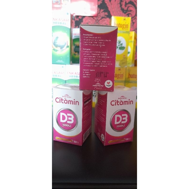 Jual CITAMIN D3 1000 UI KIMIA FARMA BPOM HALAL | Shopee Indonesia