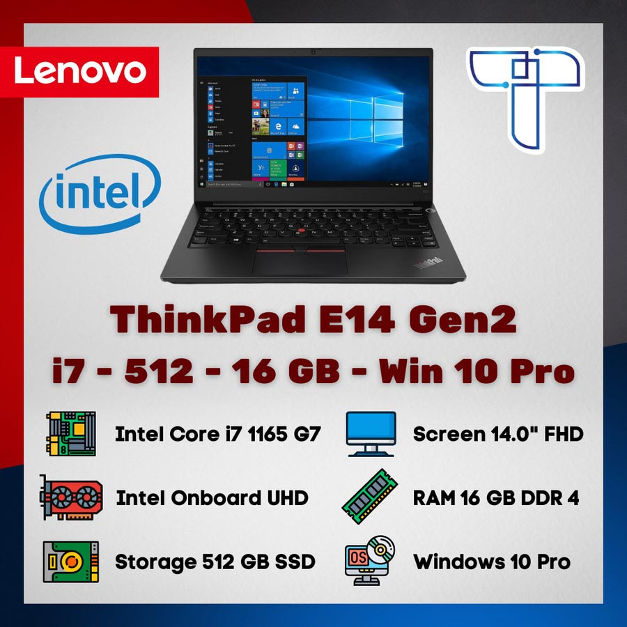 Jual Lenovo ThinkPad E14 Gen2 Gen 2 Laptop - i7 - 512 GB - 16 - Win 10 Pro | Shopee Indonesia