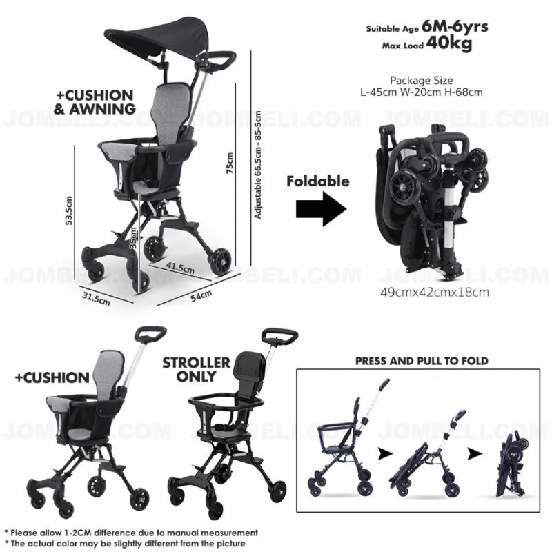 Jual Magic Stroller Bayi Murah Stroller Anak Kreta Bayi Dorong Roda 4 ...