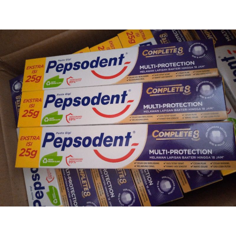 Jual Pepsodent complete 8 ukuran besar 175gr | Shopee Indonesia