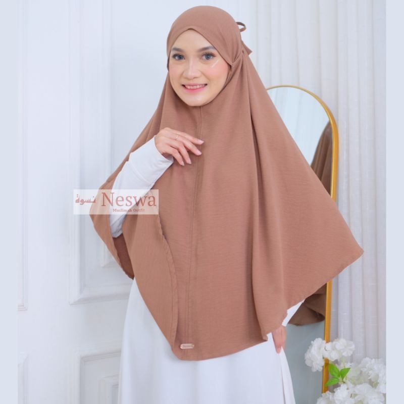 Jual Bergo Crinkle Jumbo Premium XL Bergo Crinkle Airflow Jilbab ...