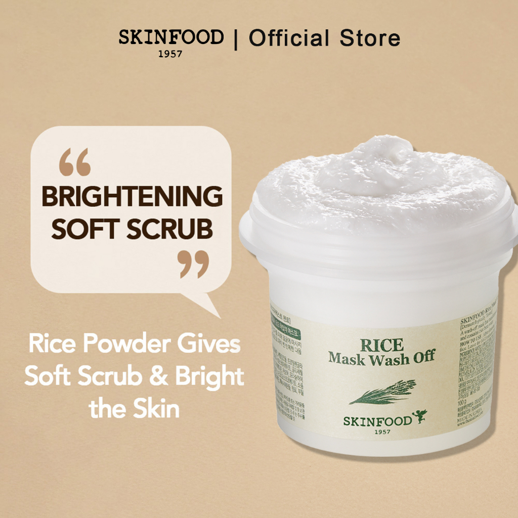 Jual SKINFOOD - Rice Mask Wash Off | Shopee Indonesia