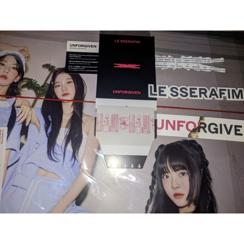 Jual Album Weverse ver Unforgiven Le sserafim poster photogrid eunchae ...