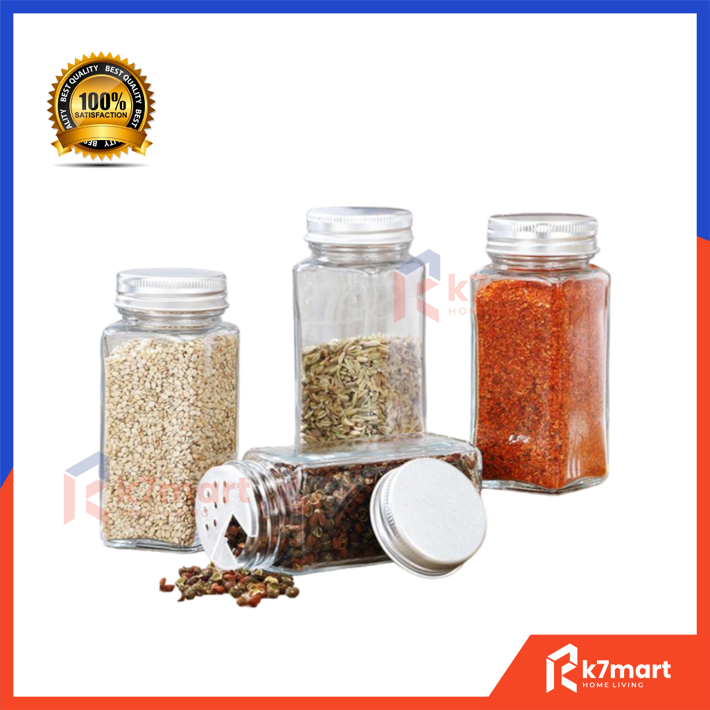 Jual K7MART BOTOL BUMBU KACA TABUR / TEMPAT BUMBU GARAM MERICA LADA ...
