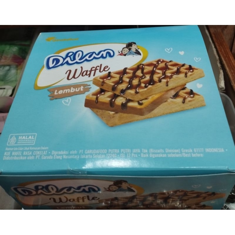Jual dilan,waffle,rasa,coklat,12pcs,x16gr,,, | Shopee Indonesia