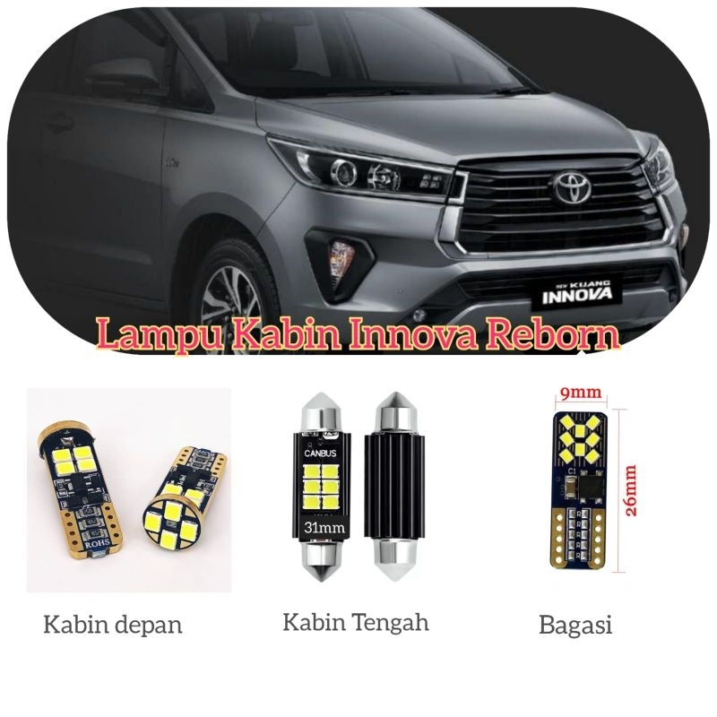 Jual Lampu Plafon innova reborn tipe G led kabin set bagasi | Shopee ...