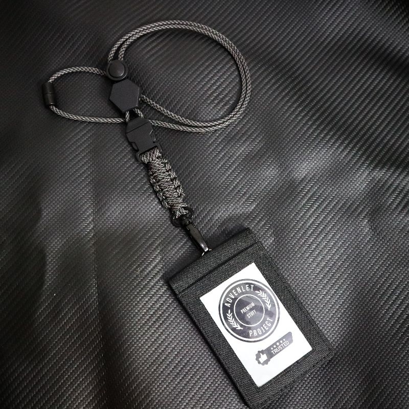 Jual Lanyard ID Card Tali Paracord Tactical Militer Polri Frame Kanvas ...