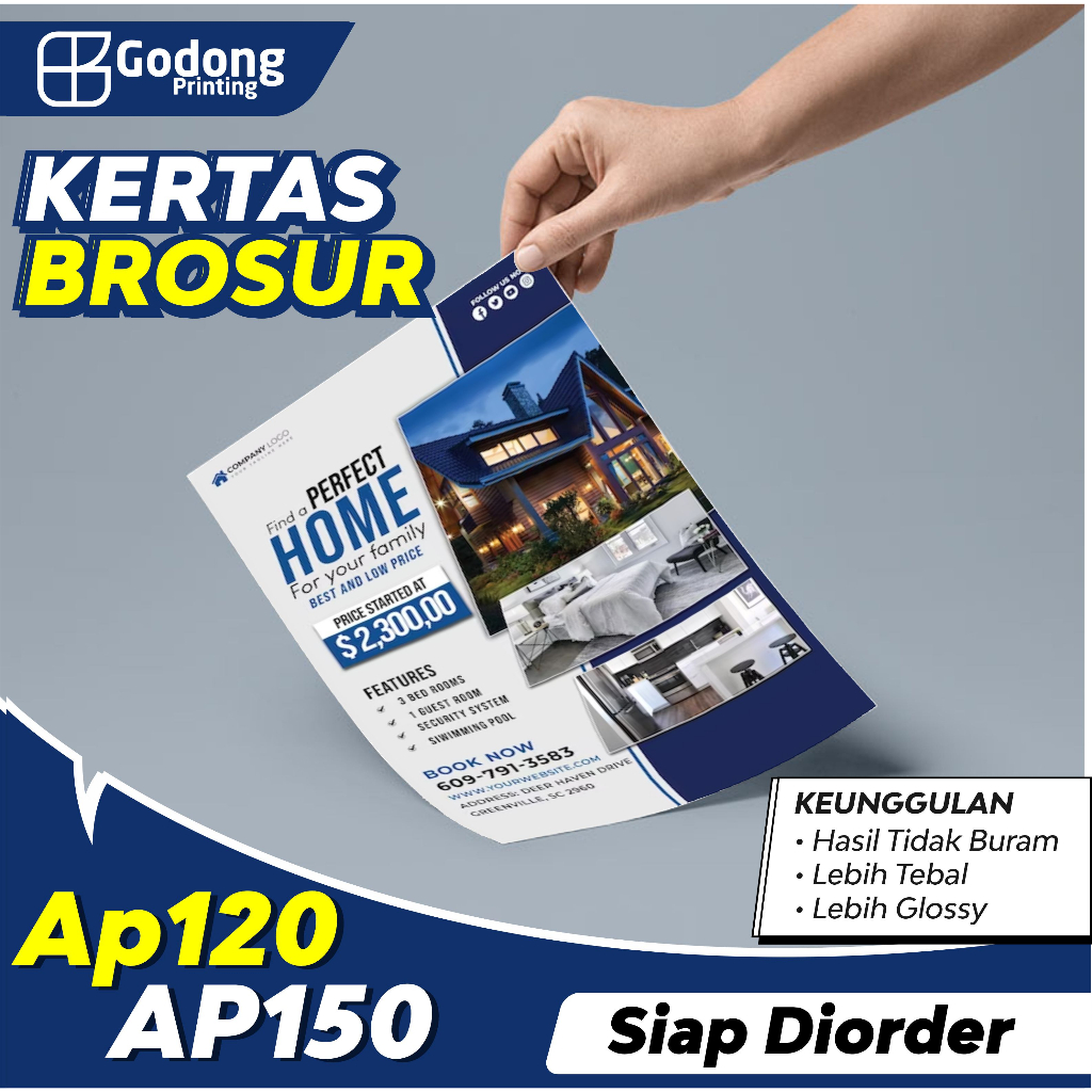 Jual CETAK BROSUR TERMURAH [ 1 SISI / 2 SISI ] || BROSUR || AP120 || AP150 || KERTAS LUCU ...