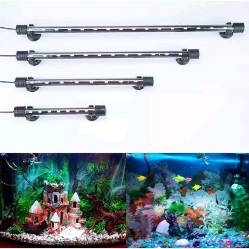 Jual Lampu Celup Aquarium Day & Night Ukr 20-60cm (Bisa Ganti Warna /2 Mode) | Shopee Indonesia