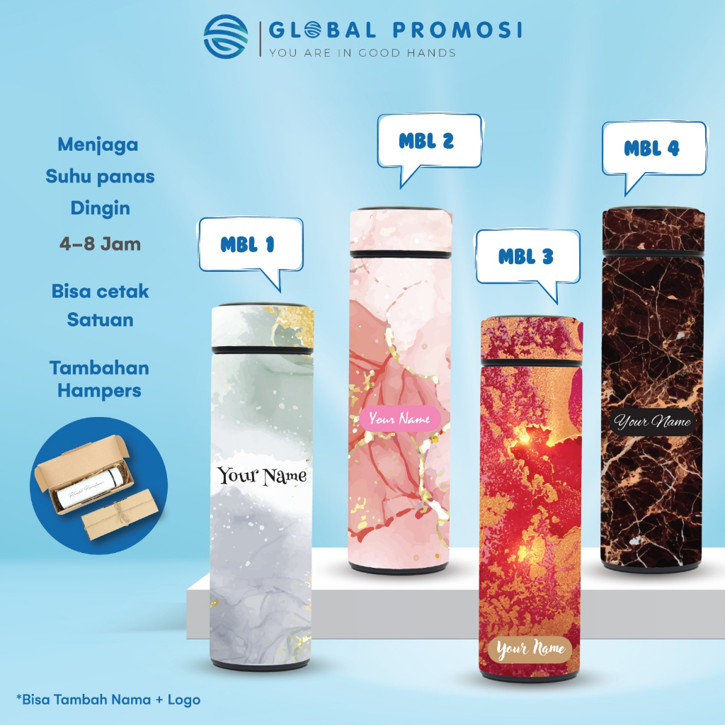 Jual Souvenir Botol Minum Tumbler Sakura Print UV Motif Marble Untuk ...