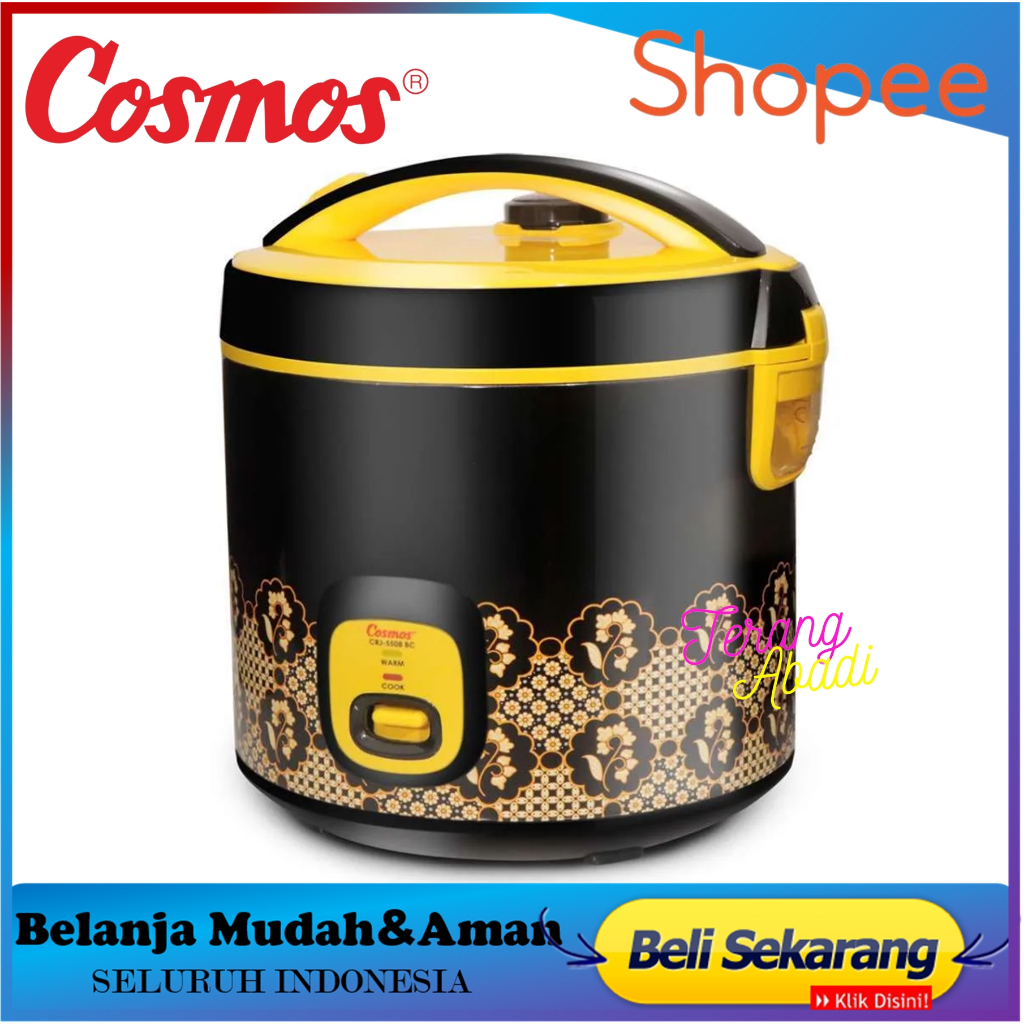 Jual Rice Cooker COSMOS CRJ 5508 BC / Magic Com CRJ-5508 / CRJ5508 2,5 ...