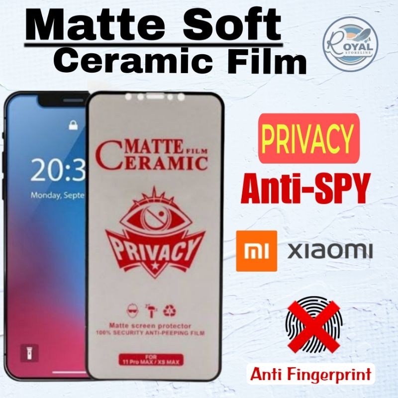 Jual TEMPERED PRIVACY XIAOMI (BAGAN 1) CERAMIC MATTE ANTI SPY REDMI 4A 4X 5A 6 7 7A 8 8A 8A PRO ...