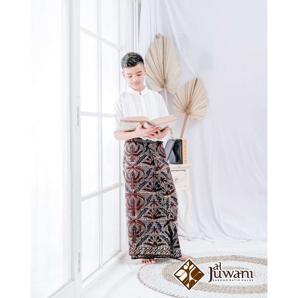 Jual Sarung Batik Aljuwani Motif Pisan Bali Size Anak | Sarung Batik ...