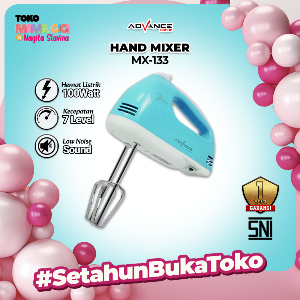 Jual Advance Hand Mixer Mx133 Alat Pengocok Telor Pengaduk Adonan