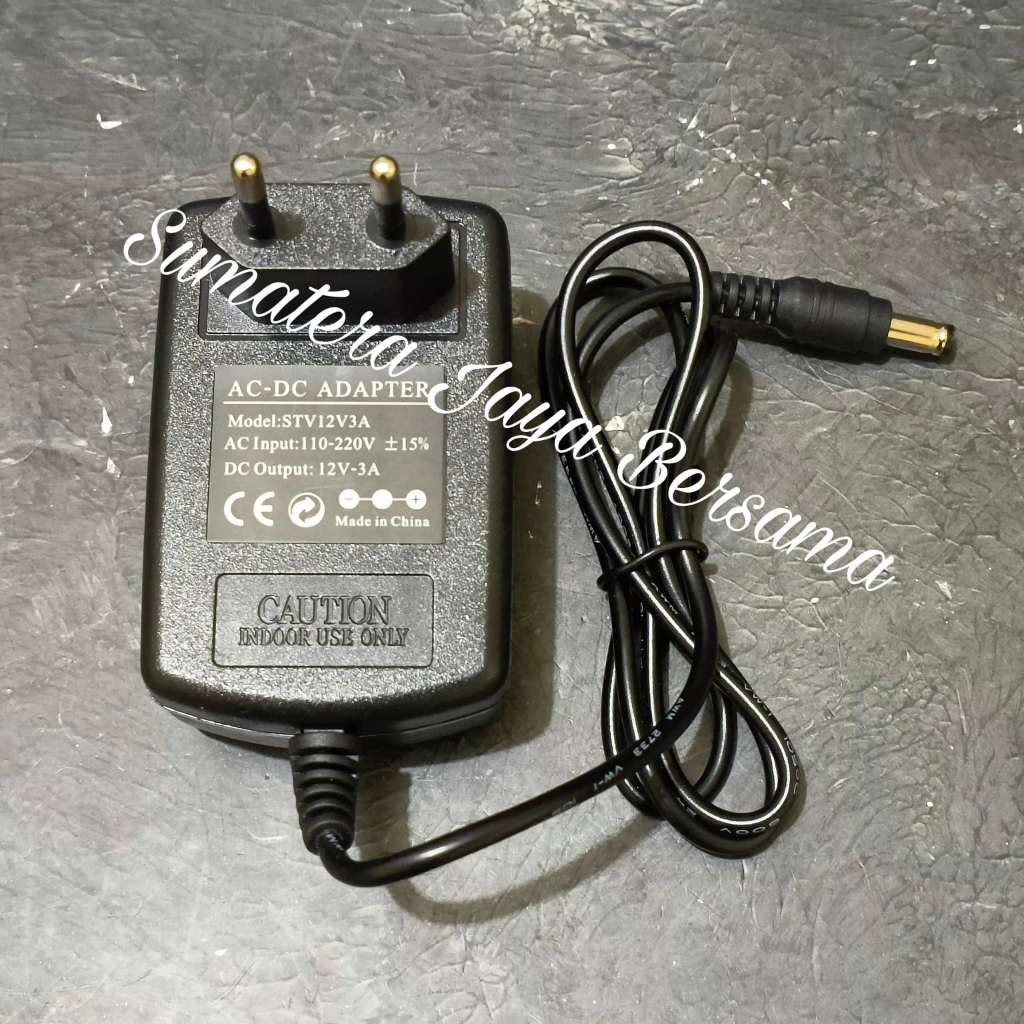 Jual Adaptor cctv dvr led strip 12v 3a | Shopee Indonesia