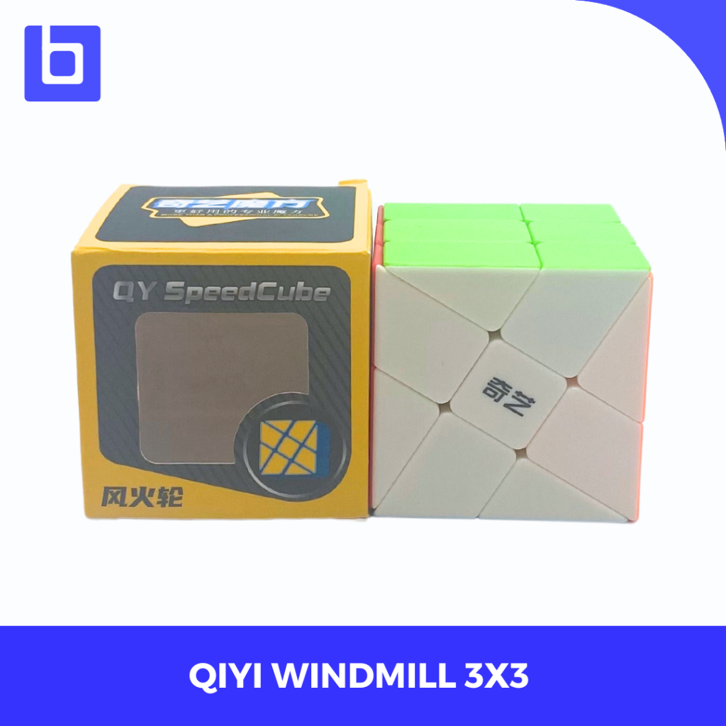 Jual Rubik 3x3 Qiyi Windmill 3x3 Stickerless Original | Shopee Indonesia