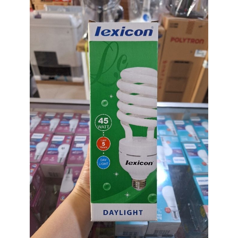 Jual Lampu spiral 45W Lexicon Cahaya putih | Shopee Indonesia