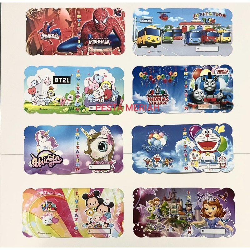 Jual MURAH BANGET!! UNDANGAN ULTAH / KARTU UNDANGAN ULANG TAHUN ...