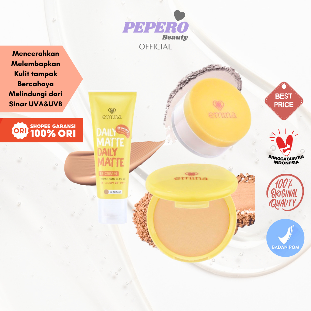 Jual EMINA Daily Matte - Loose Powder | BB Cream | Compact Powder ...
