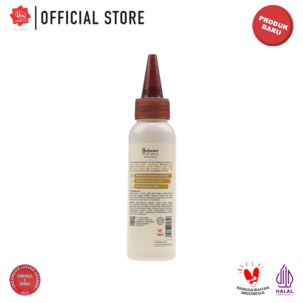 Jual Viva Herbacare Scalp Serum - 100 ml (Tersedia 2 Varian: For Normal ...