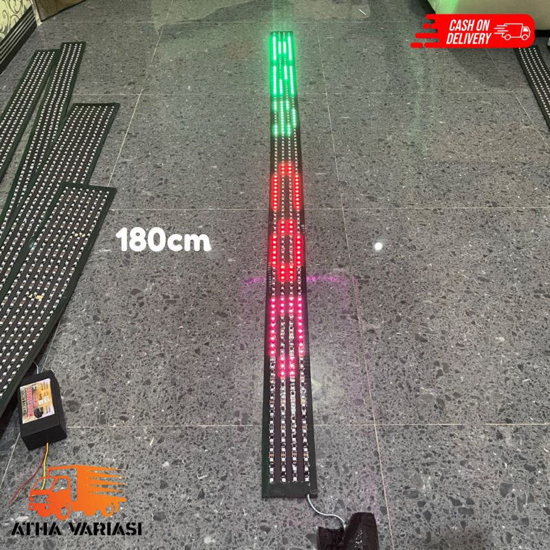 Jual Lampu Kaca LED 4 baris Running Text/Tulisan + Wave Animasi ...