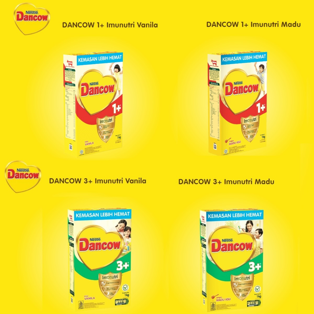 Jual Susu Dancow 1+ Vanila 1kg/susu dancow 1+ Madu 1kg / Coklat (Dancow ...