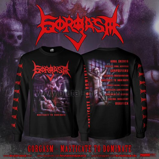 Jual LONGSLEEVE - GORGASM - Masticate to Dominate (version 2) | Shopee Indonesia