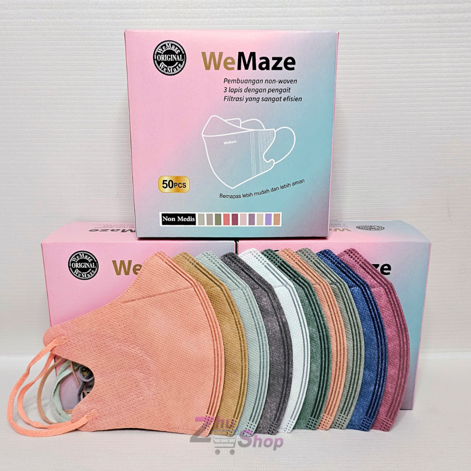 Jual MASKER DUCKBILL MIX WARNA ISI 50PCS 1BOX | Shopee Indonesia
