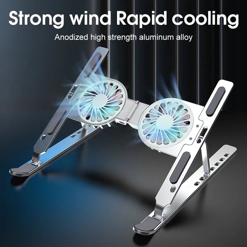 Jual Foldable laptop stand with cooling fan | Shopee Indonesia