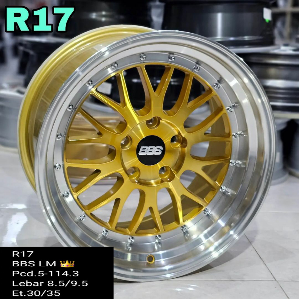 Jual velg celong bbs lm ring 17 lebar 7,5 / 8,5 pnp civic terios innova | Shopee Indonesia