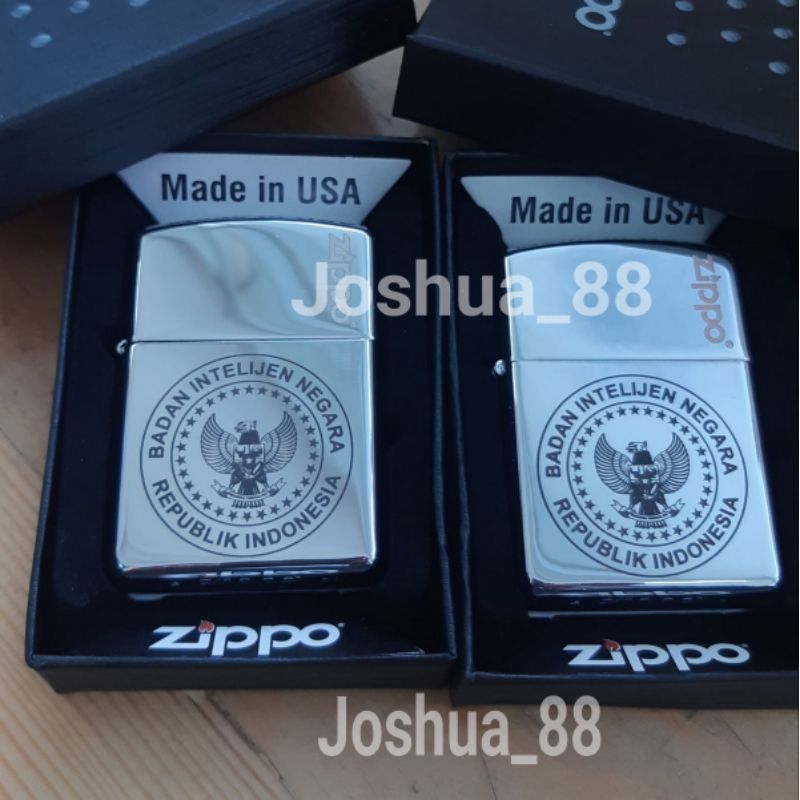 Jual Zippo Custom Ukir Logo BIN Silver Bisa Ukir Nama Sendiri/Bisa ...