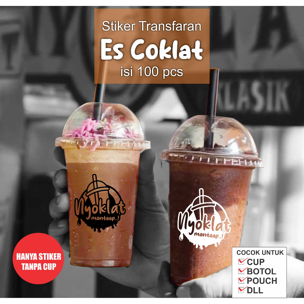 Jual Stiker Kemasan Minuman Es Coklat | Shopee Indonesia