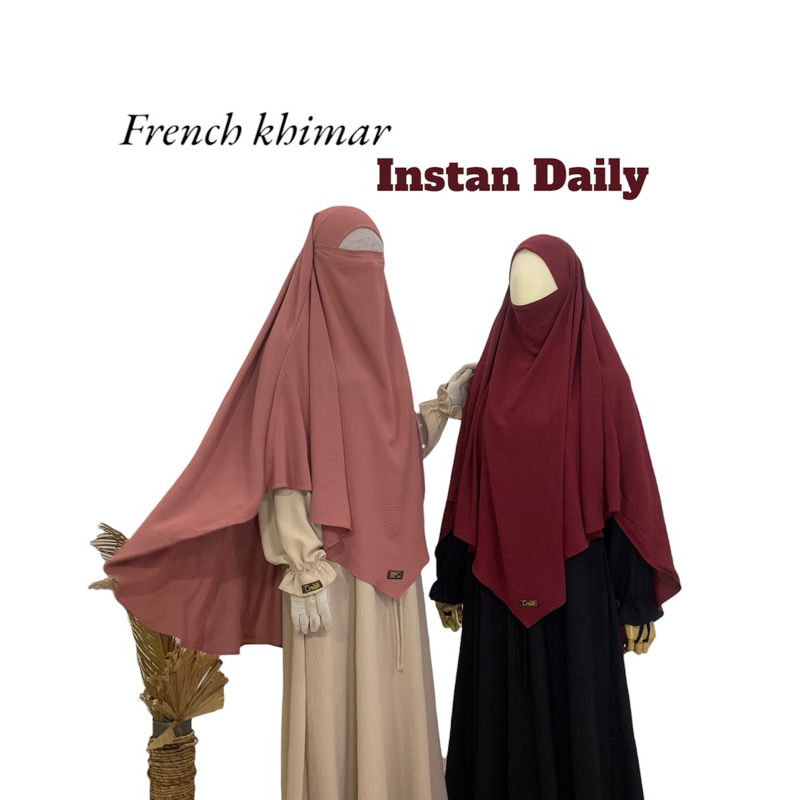 Jual French khimar Instan | Frenchkhimar Daily | FK Instan Syar'i ...