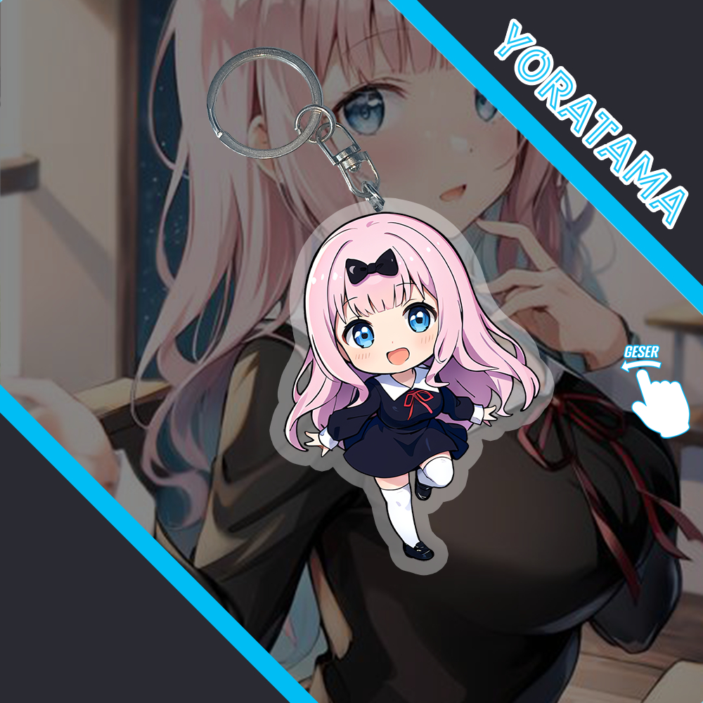 Jual Gantungan Kunci Chika Fujiwara Kaguya-sama, Keychain Anime Lucu ...