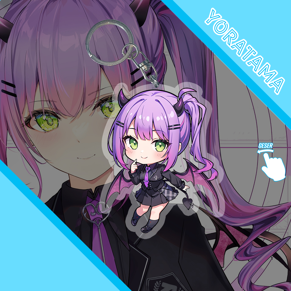 Jual Gantungan Kunci Towa Tokoyami Hololive, Keychain Anime Lucu ...