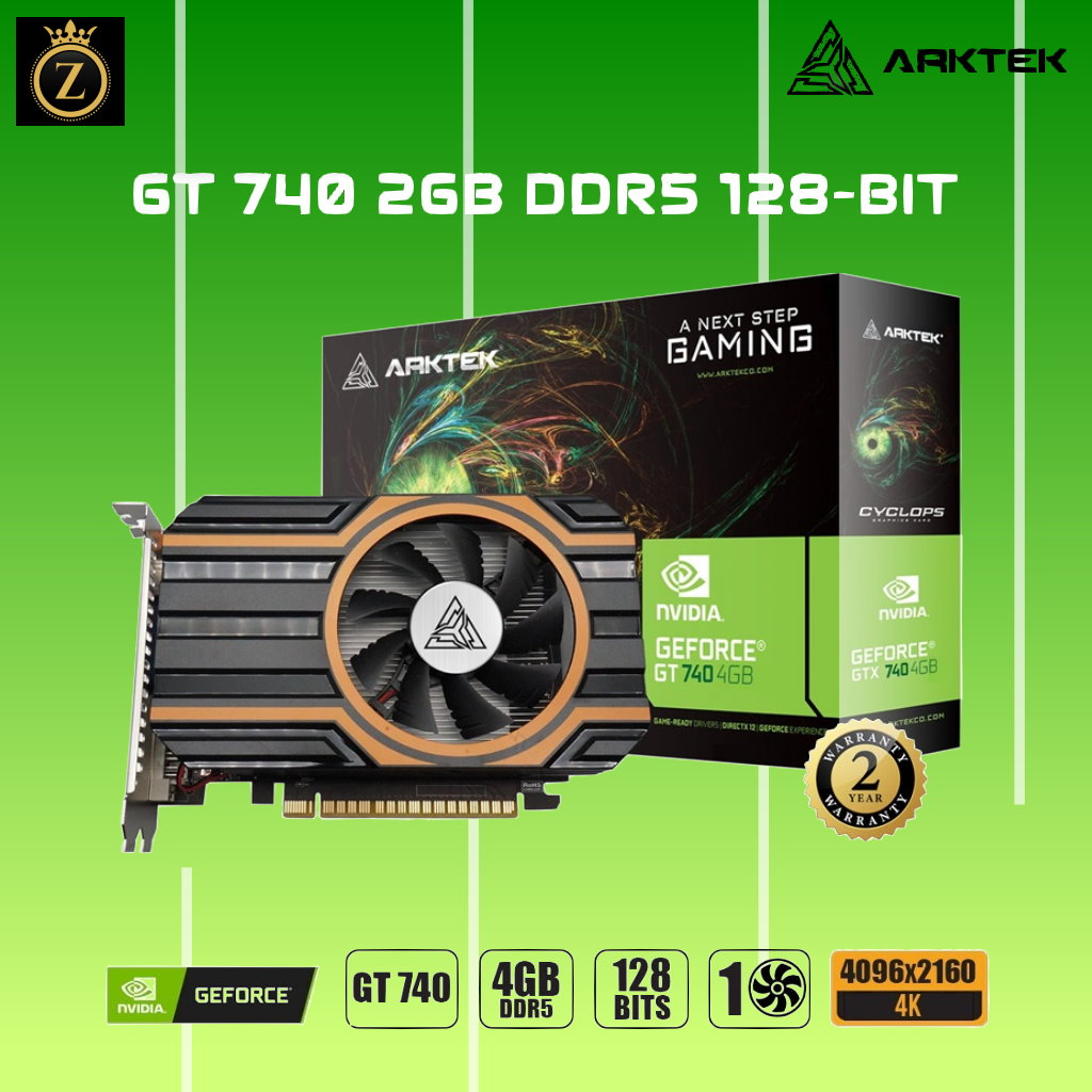 Jual VGA KYO Arktek GeForce GT 740 2GB GDDR5 128Bit ATX GT740 | Shopee ...